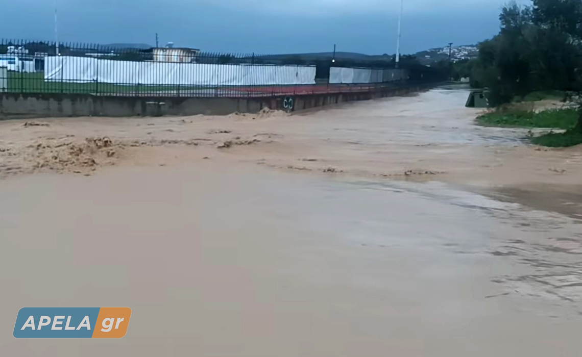 Κλειστοί δρόμοι σε Βλαχιώτη και Σκάλα λόγω υπερχείλισης χειμάρρων ...