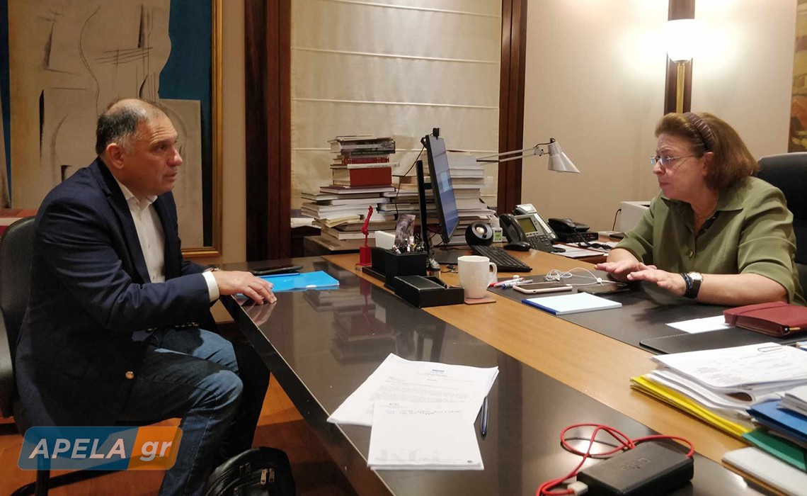 Συνάντηση Νεοκλή Κρητικού με την Υπουργό Λίνα Μενδώνη για την πρόοδο ...